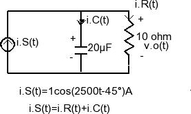 Solved Draw the frequency-domain network and calculate | Chegg.com
