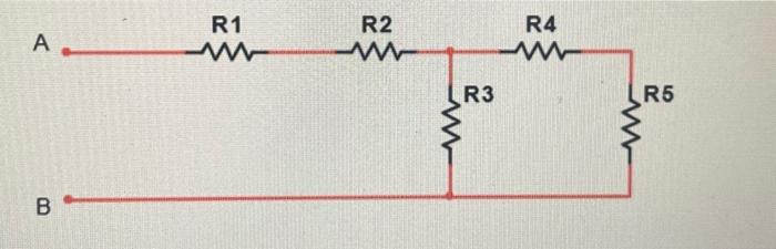 Solved find the equivalent resistance at nodes A-B R1 = 5.1 | Chegg.com