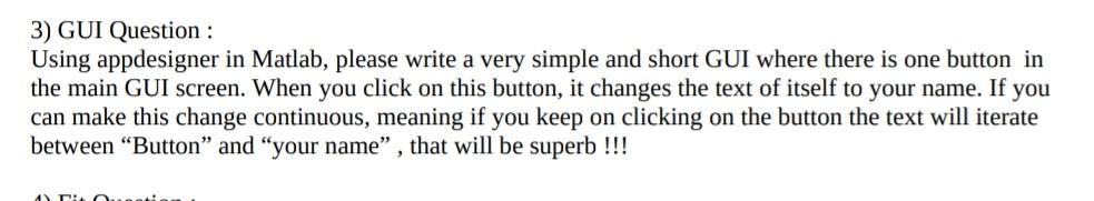 Solved 3) GUI Question: Using appdesigner in Matlab, please | Chegg.com