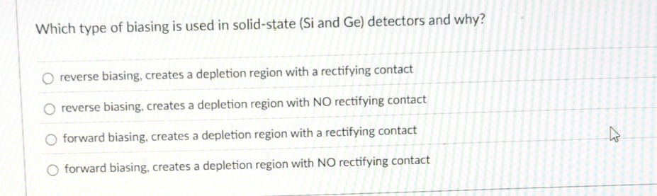 Solved Which type of biasing is used in solid-state ( ﻿Si | Chegg.com