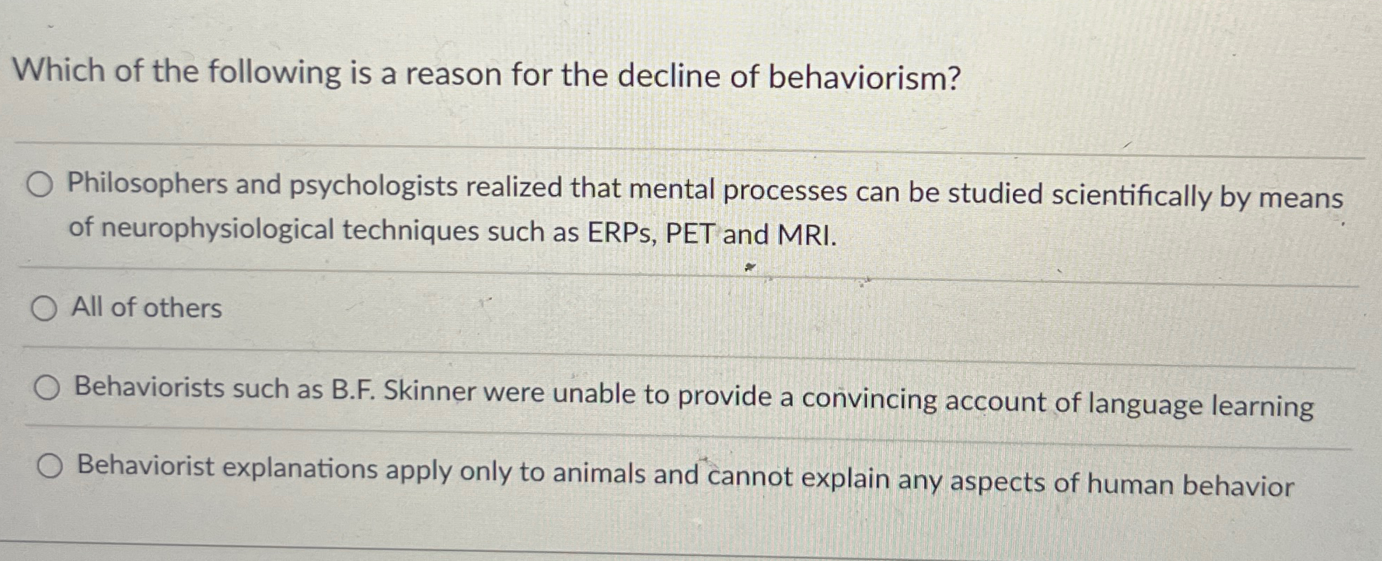 Solved Which of the following is a reason for the decline of | Chegg.com