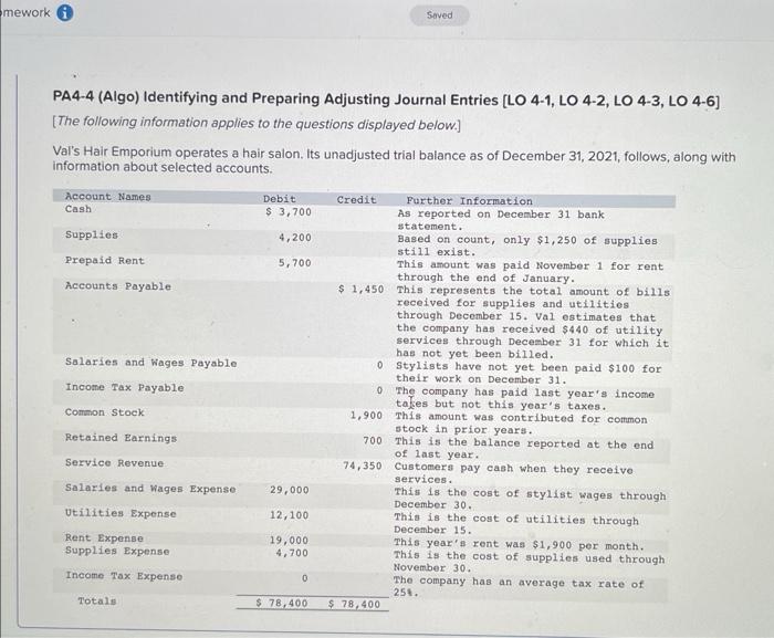 Solved prepare the preliminary unadjusted net income | Chegg.com