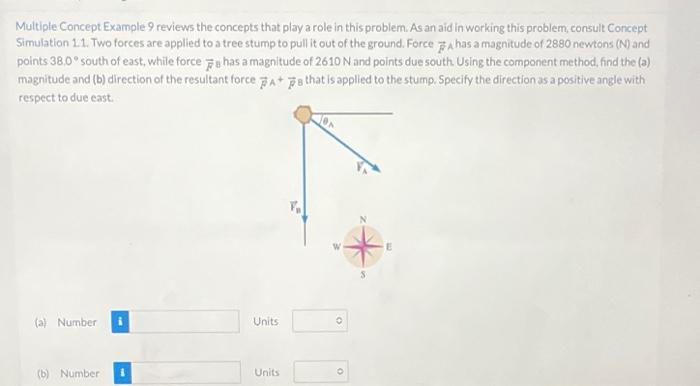 Solved Multiple Concept Example 9 reviews the concepts that | Chegg.com
