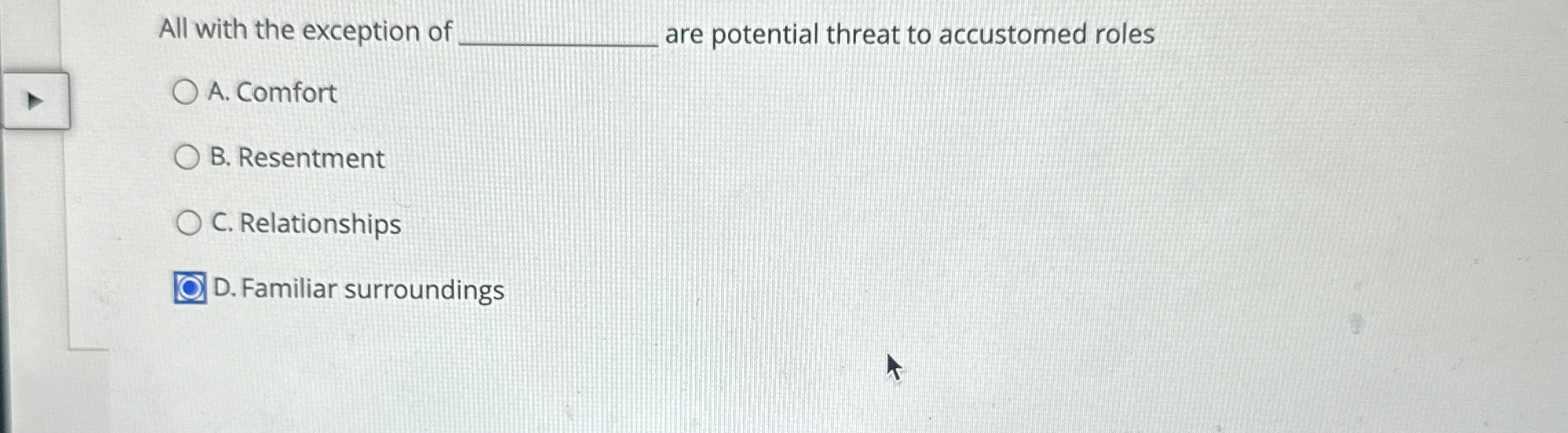Solved All with the exception ofare potential threat to | Chegg.com