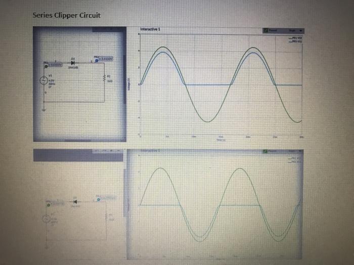 Solved Series Clipper Circuit Interactive 1 3. Parallel | Chegg.com