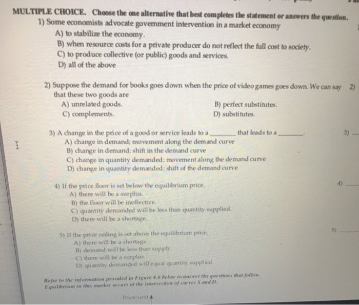 Solved MULTIPLE CHOICE. Choose the one alternative that best | Chegg.com