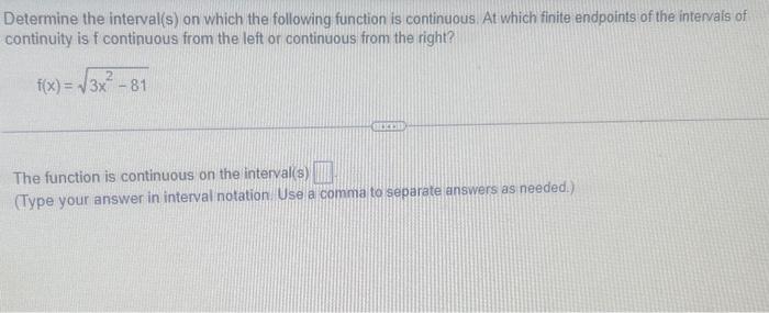 Solved Determine the interval(s) on which the following | Chegg.com