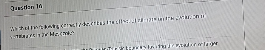 Solved Which of the following correctly describes the effect | Chegg.com