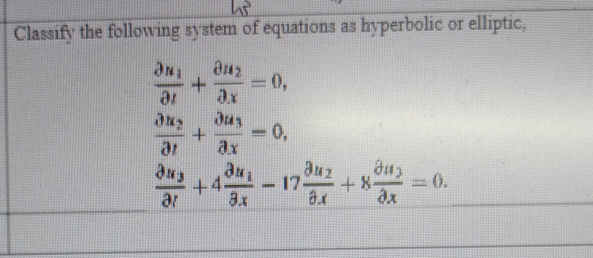 Classify the following system of equations as | Chegg.com