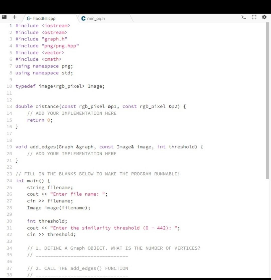 Solved Exercise 2: Flood Fill Overview Most image processing | Chegg.com