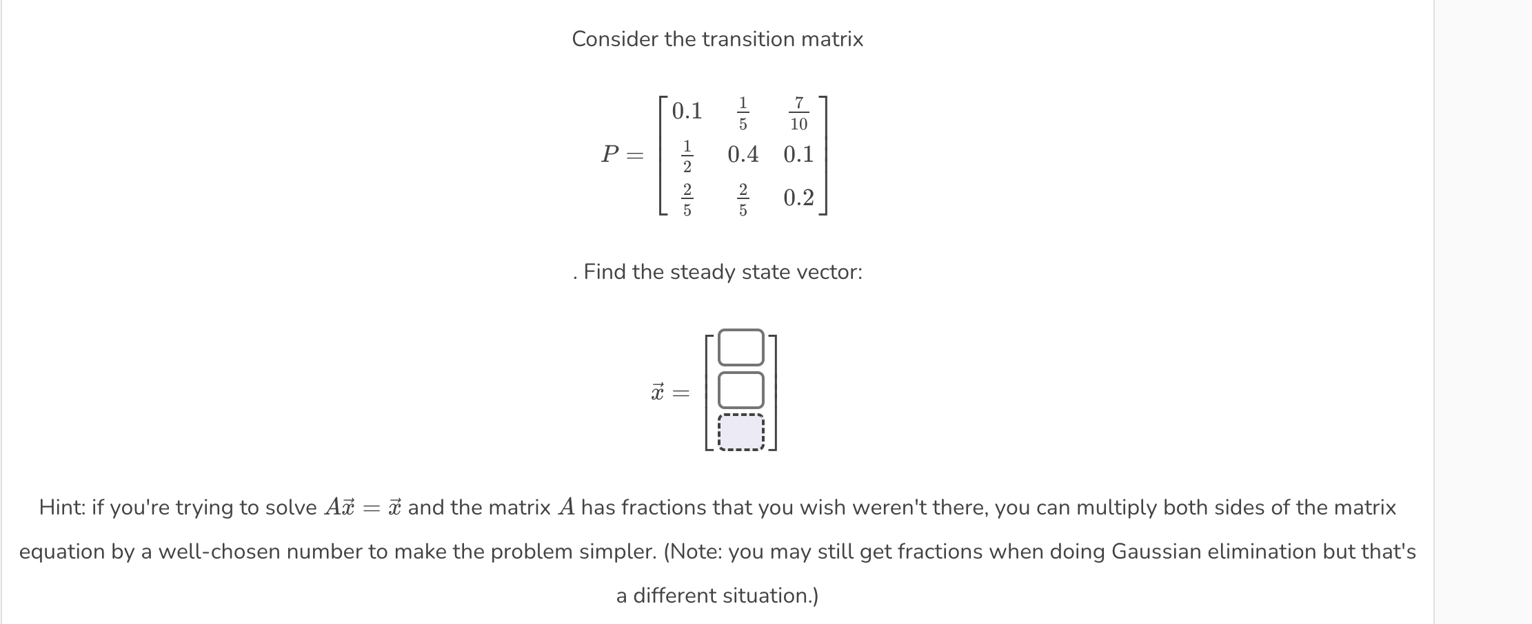 Solved Consider the transition | Chegg.com