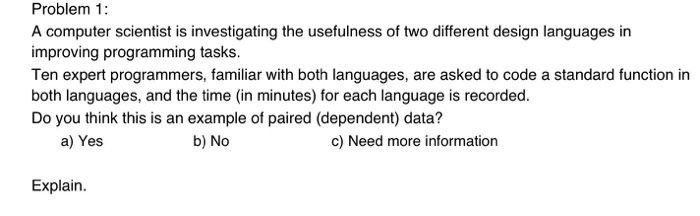 Solved Problem 1: A computer scientist is investigating the | Chegg.com