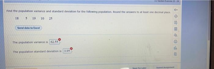 Solved Find the population variance and standard deviation | Chegg.com