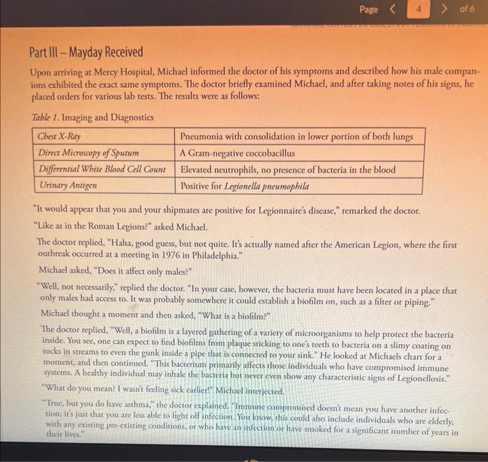 Part III-Mayday Received Upon arriving at Mercy | Chegg.com