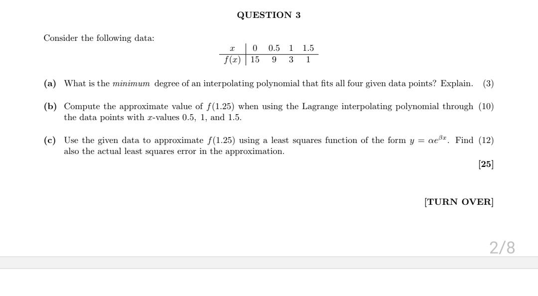 Solved QUESTION 3Consider the following | Chegg.com Solved QUESTION 3Consider the following | Chegg.com