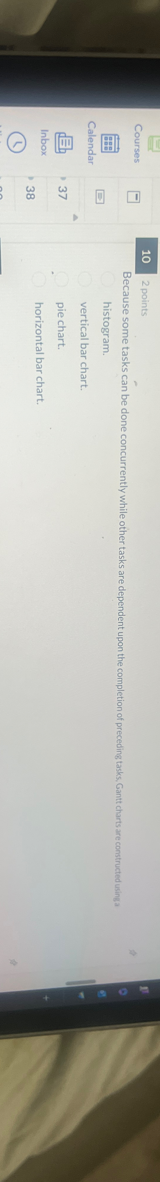 Solved 102 ﻿pointsBecause some tasks can be done | Chegg.com