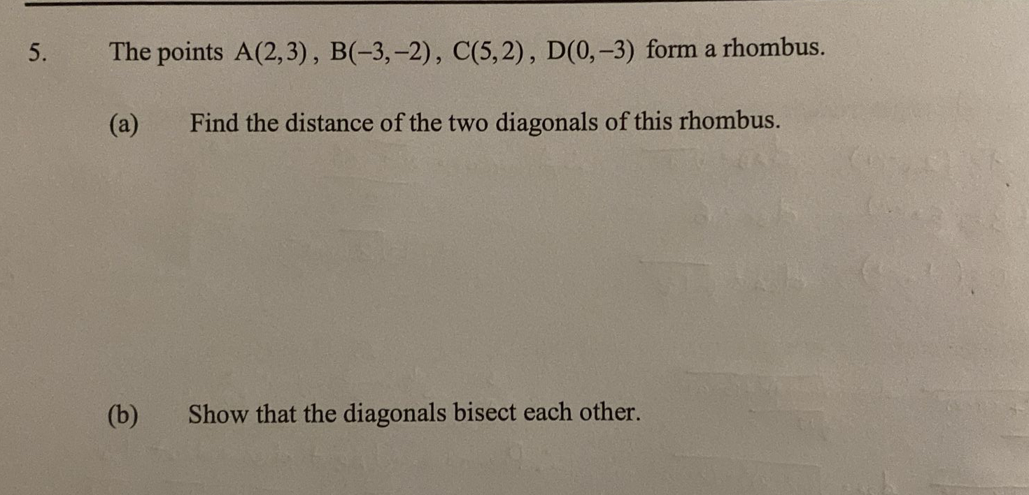 The points A(2,3),B(-3,-2),C(5,2),D(0,-3) ﻿form a | Chegg.com
