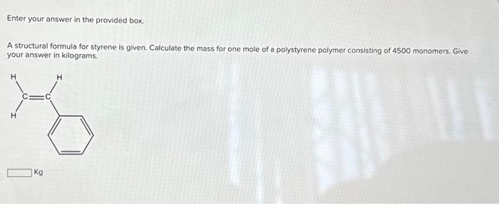 Solved Enter your answer in the provided box. A structural | Chegg.com