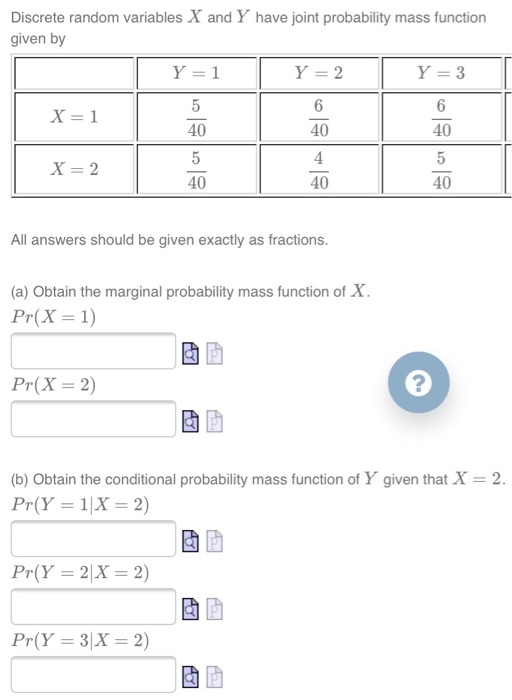Solved Discrete random variables X and Y have joint | Chegg.com