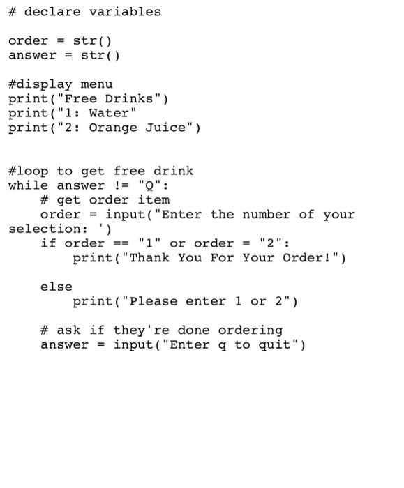 Solved find 5 bugs or erros in the code and write the | Chegg.com