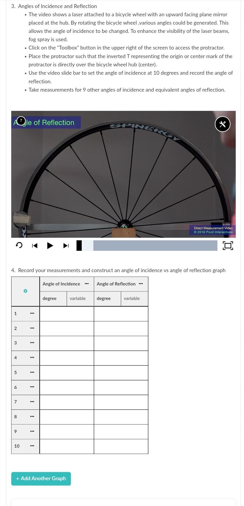 Solved ∨ Part 1. Reflection from a Plane (Flat) Mirror 1. | Chegg.com