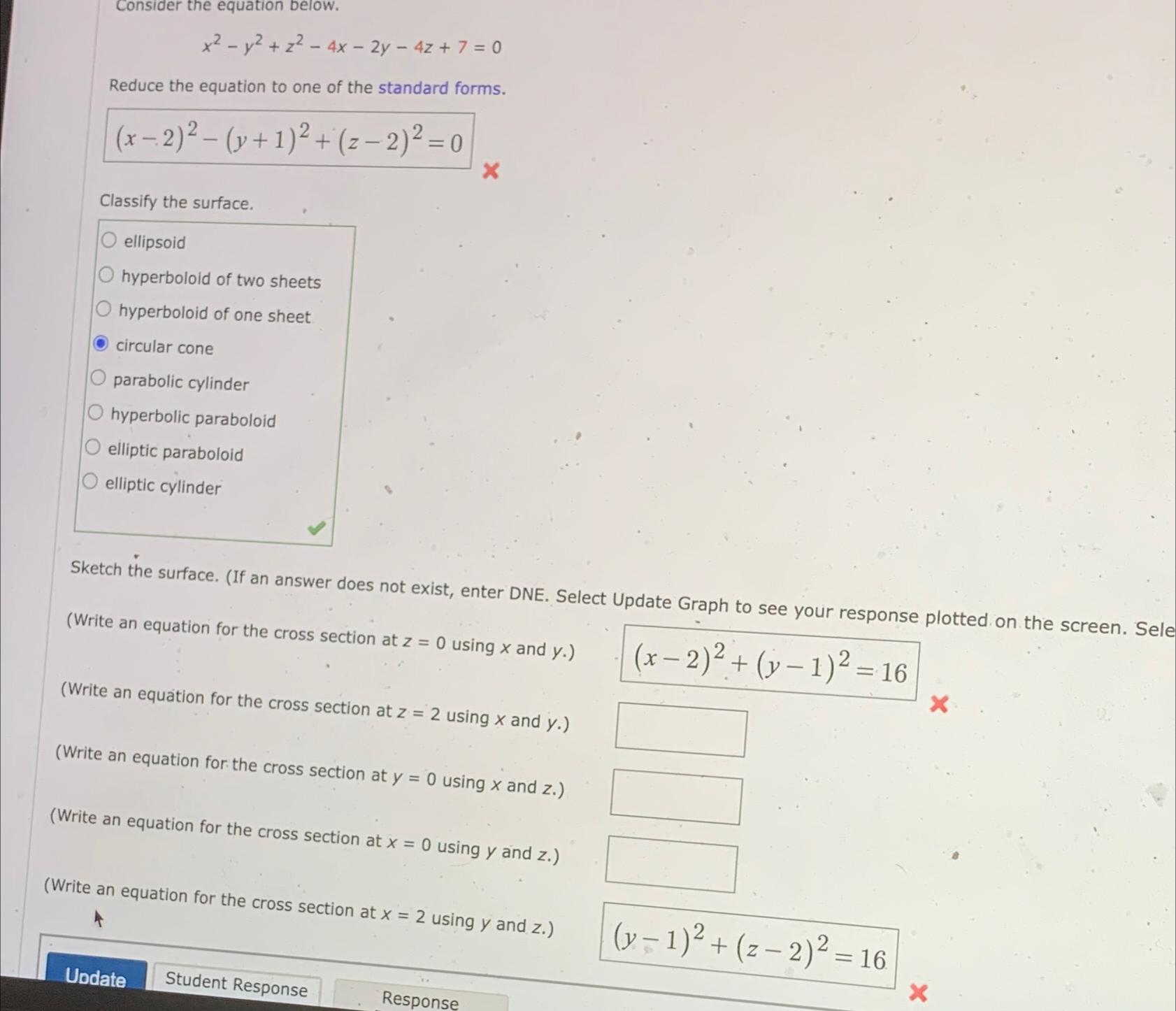 Solved Consider the equation | Chegg.com