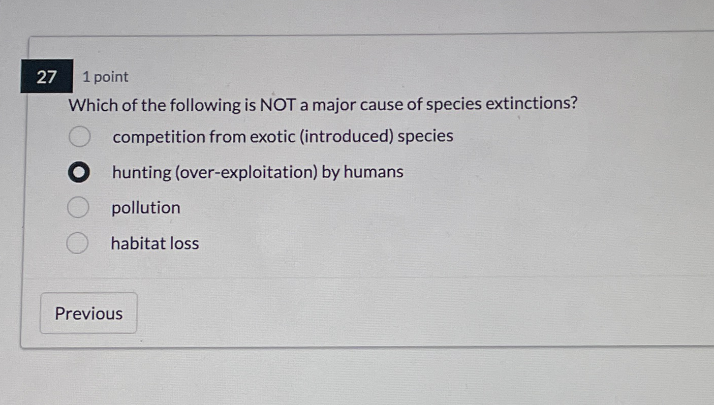 Solved 271 ﻿pointWhich of the following is NOT a major cause | Chegg.com
