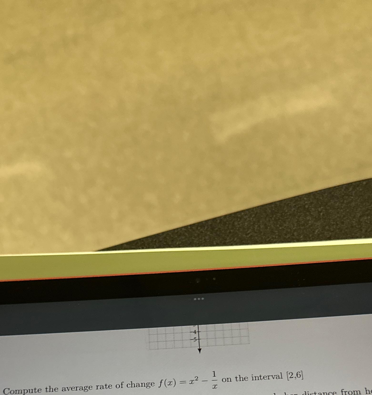 Solved Compute the average rate of change f(x)=x2-1x ﻿on the | Chegg.com