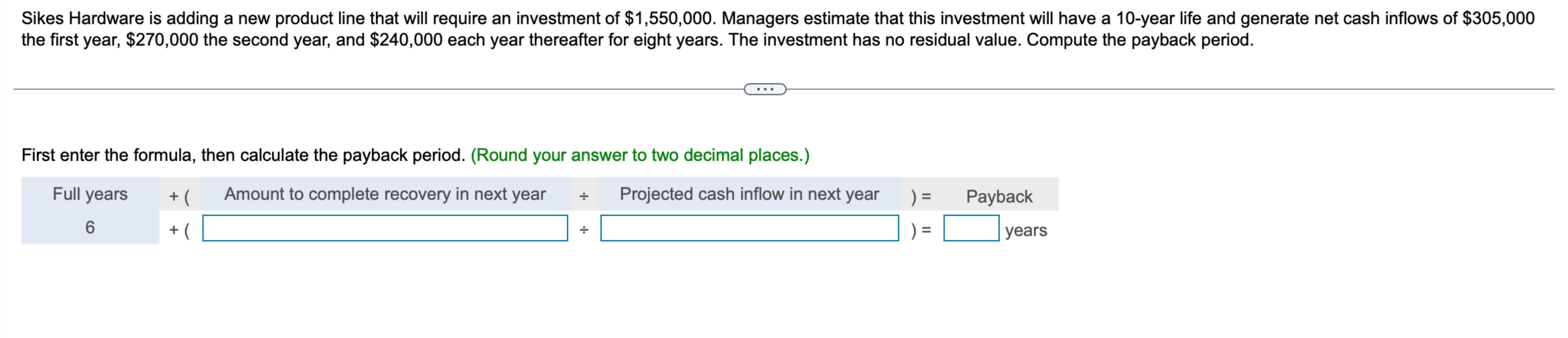 Solved Sikes Hardware is adding a new product line that will | Chegg.com