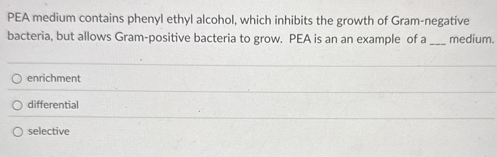 High Quality SOLUTION PEA medium contains phenyl ethyl alcohol, which ...