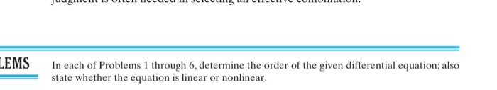 Solved LEMS In each of Problems 1 through 6, determine the | Chegg.com