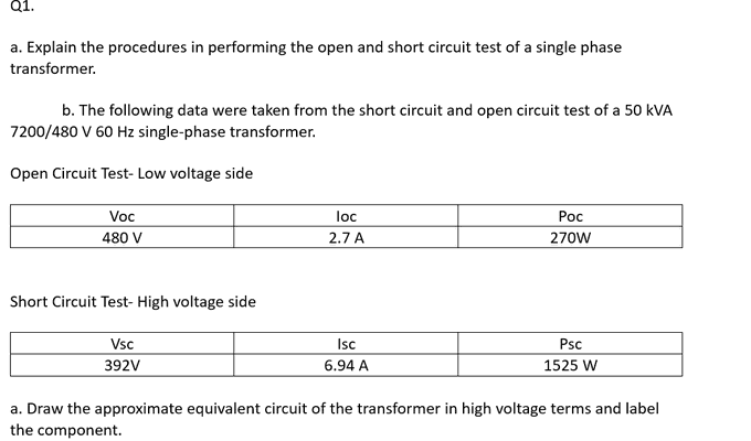 Solved Q1. ﻿a. ﻿Explain the procedures in performing the | Chegg.com