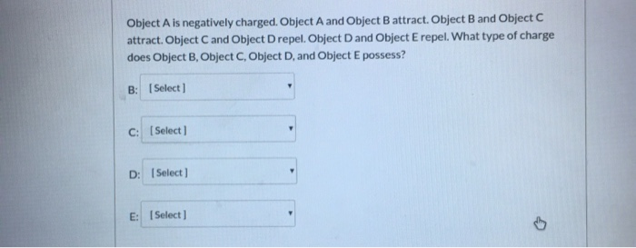Solved Object A is negatively charged. Object A and Object B | Chegg.com