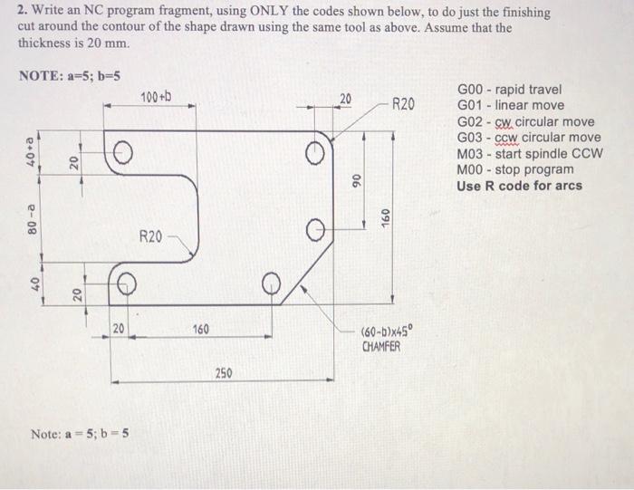 Solved 2 Write An Nc Program Fragment Using Only The Codes