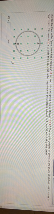 Solved The flexible loop in the figure below has a radius of | Chegg.com