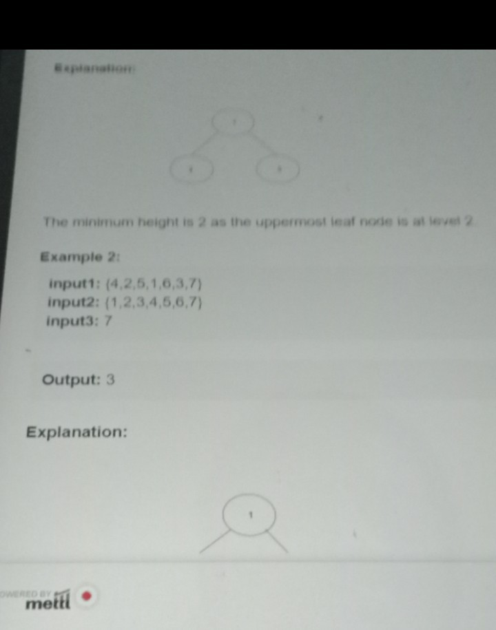 Solved metti Section 3 4 Hands on Question Minimum Height If | Chegg.com