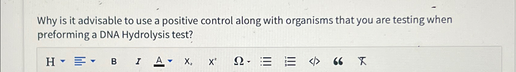 Solved Why is it advisable to use a positive control along | Chegg.com