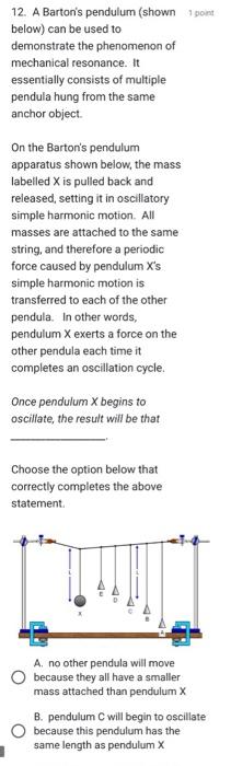 Solved 3 A Spring With A Pointer Attached To It Is 