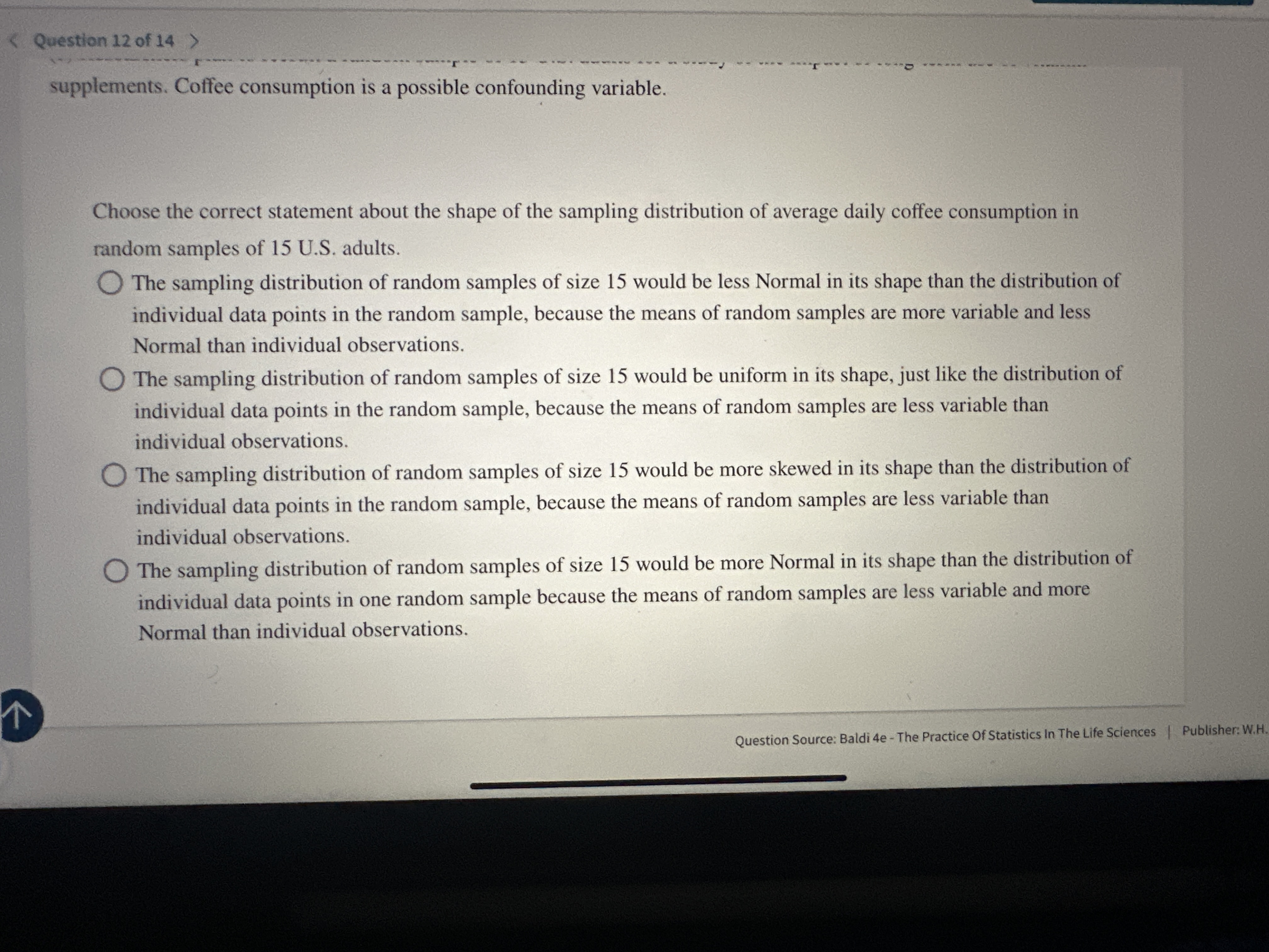 Solved supplements. Coffee consumption is a possible | Chegg.com