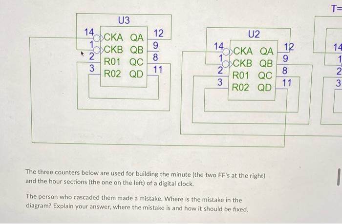 Solved T U3 U2 4 СКa Qa 1 скв Qв 14 2 3 12 9 8 11 14 СКa Qa 