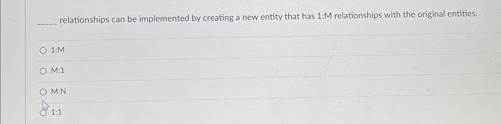 Solved relationships can be implemented by creating a new | Chegg.com