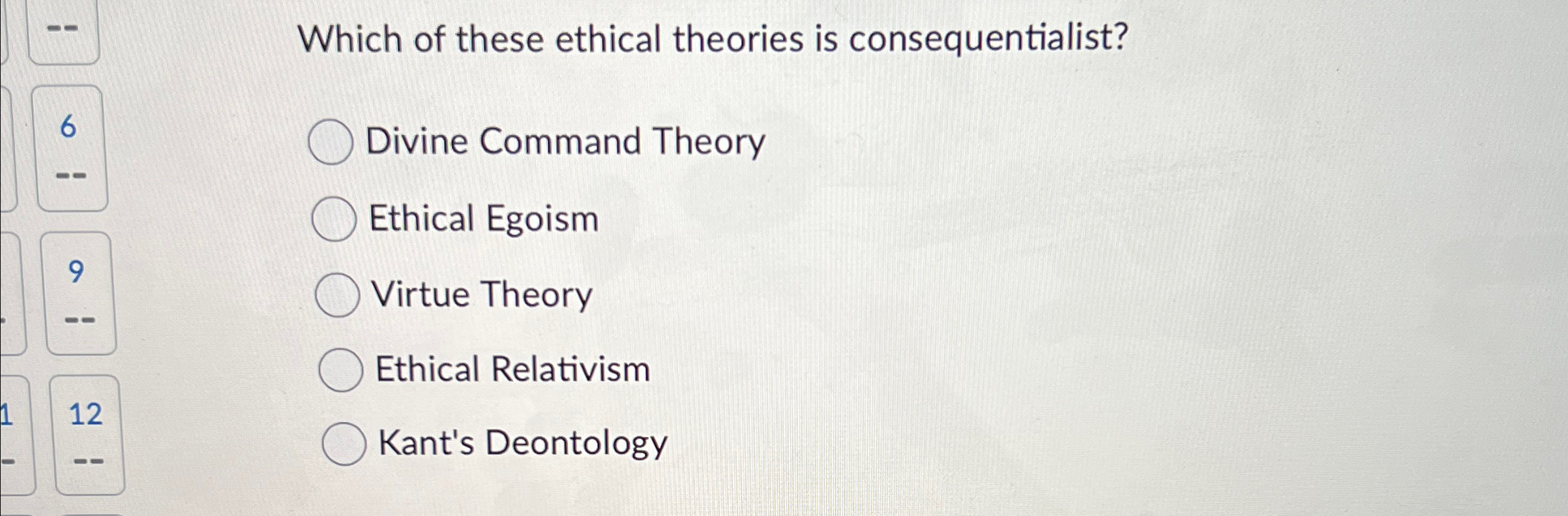 Solved Which of these ethical theories is | Chegg.com