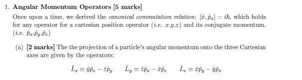 Solved 2. Raising and lowering operators for angular | Chegg.com