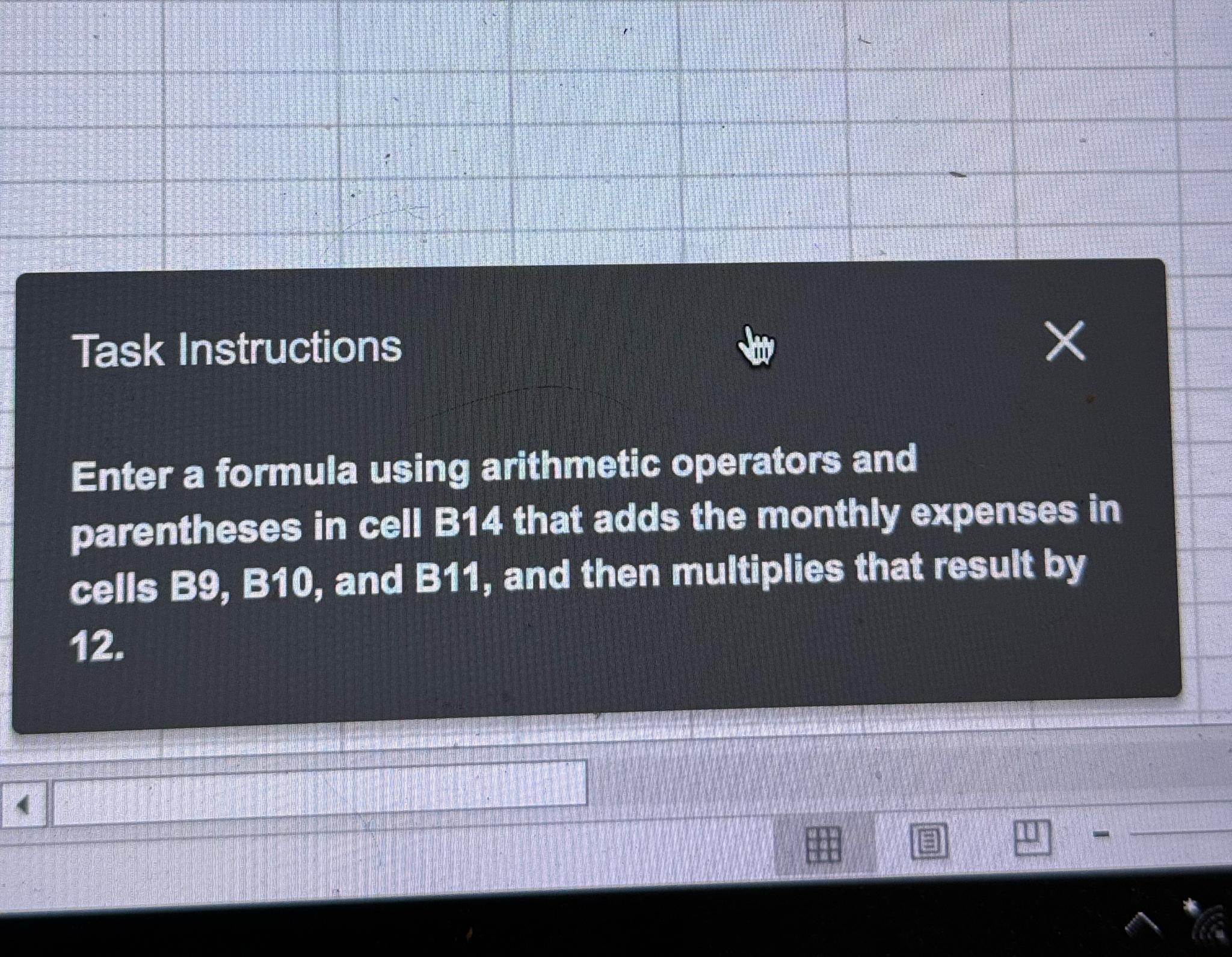 Solved Task InstructionsEnter a formula using arithmetic | Chegg.com