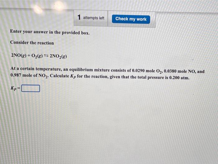 Solved 1 attempts left Check my work Enter your answer in | Chegg.com