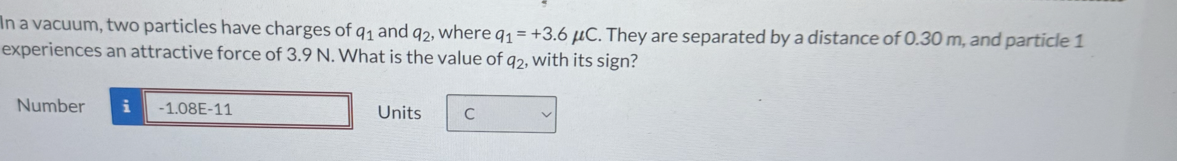 Solved In a vacuum, two particles have charges of q1 ﻿and | Chegg.com