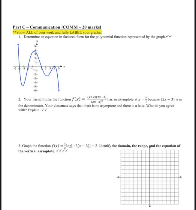 Solved ** Show ALL of your work and fully LABEL your graphs. | Chegg.com