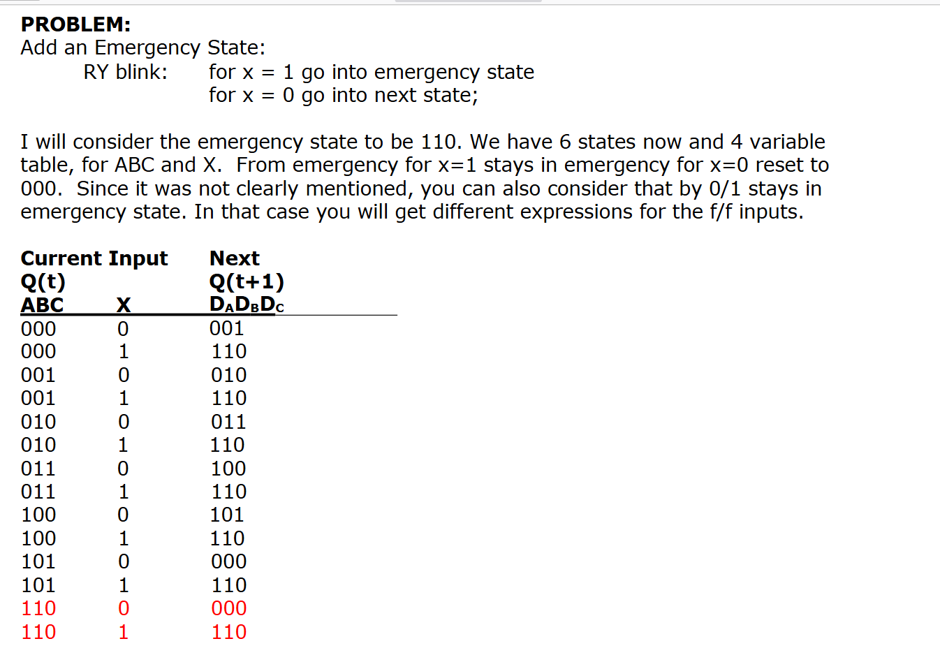 Solved PROBLEM:Add an Emergency State:RY blink: for x=1 ﻿go | Chegg.com