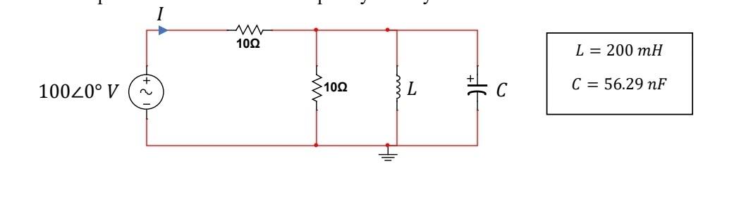Solved In the network below, determine the resonant | Chegg.com