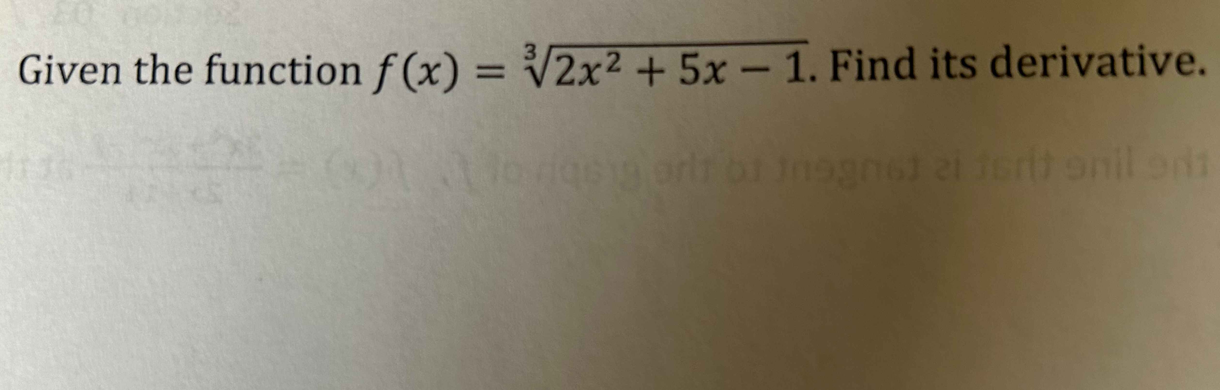 Solved Given the function f(x)=2x2+5x-13. ﻿Find its | Chegg.com